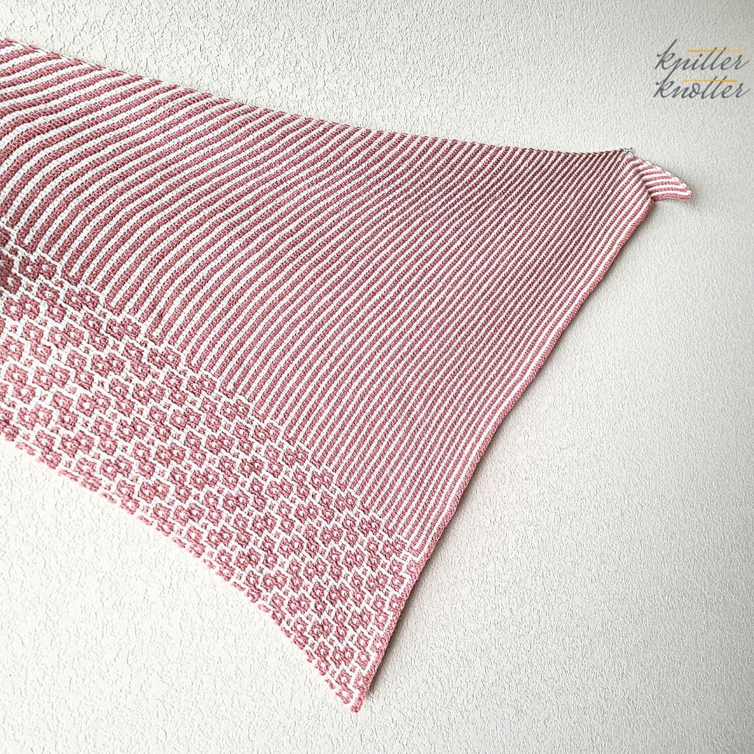 Tunisian Mosaic Crochet Shawl Pattern Easy Triangle Design, Elegant ...