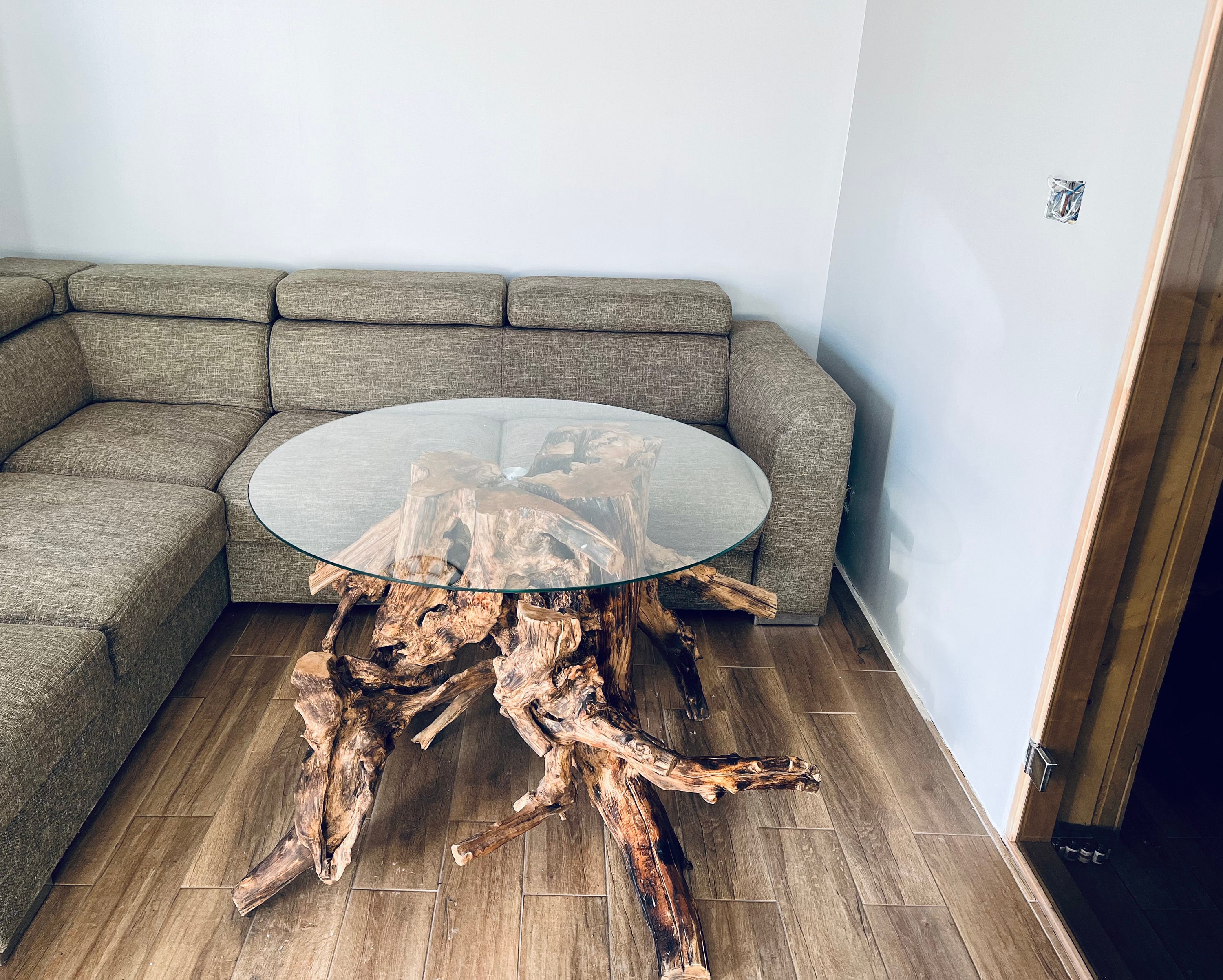 Tree Root Glass Coffee Table at Indiana Seery blog