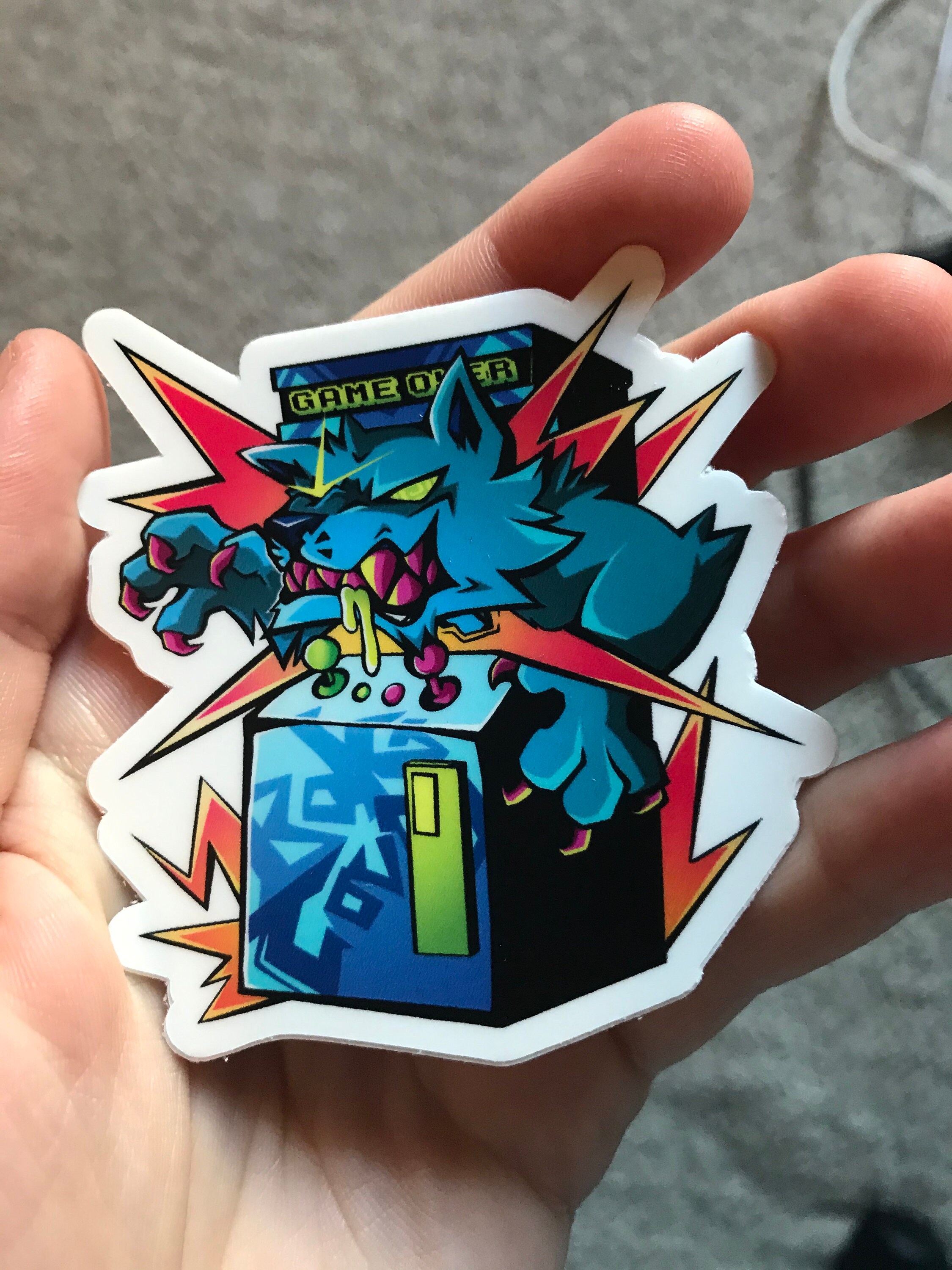 GAME OVER - Vinyl Sticker - Etsy