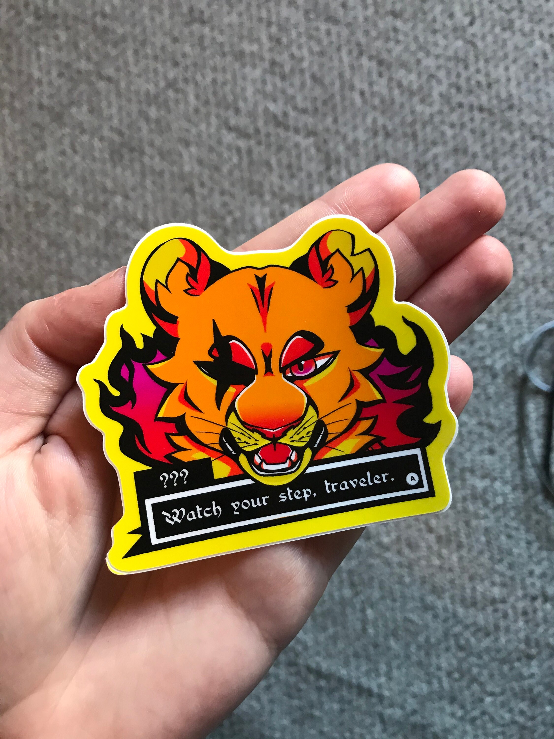 Watch Your Step Vinyl Sticker - Etsy