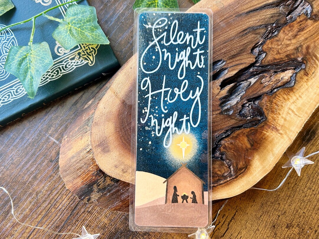 Christian Christmas Bookmark Nativity Bookmark Gift for Book Lover ...