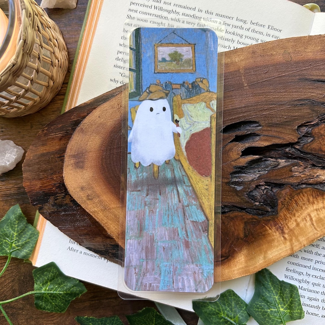 Spooky Cute Ghost Bookmark - Van Gogh - Etsy