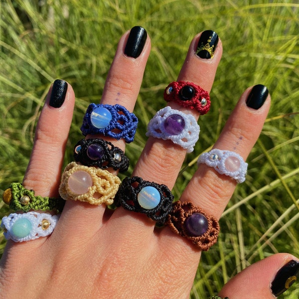 Macrame Ring - Etsy