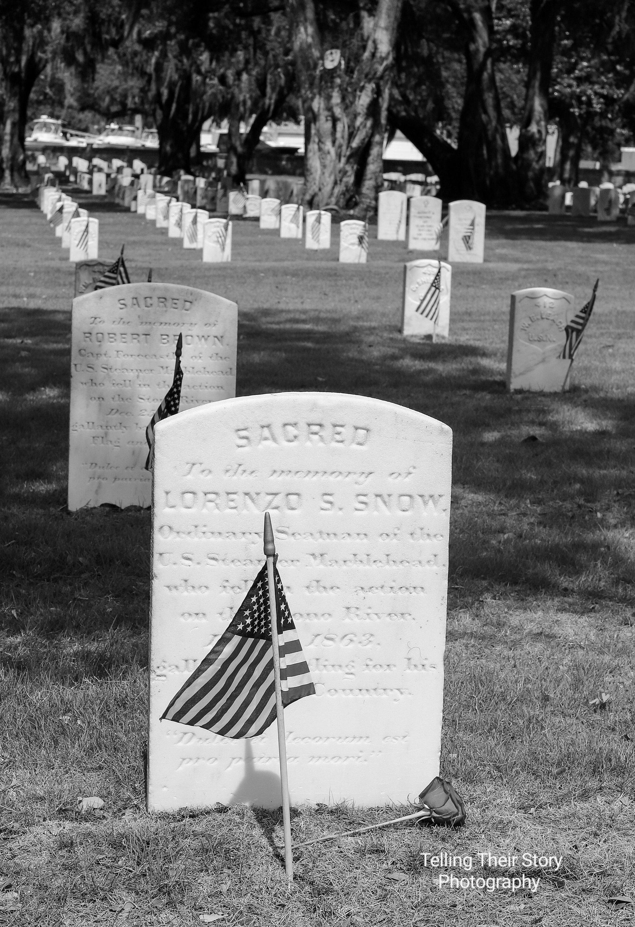 Tombstone Headstone National Cemetery Graveyard Photographic Print ...