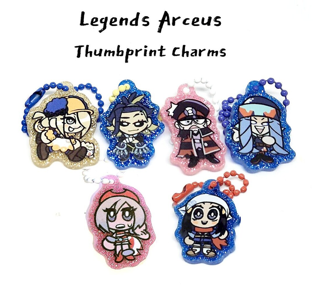 Legends Arceus Thumbprint Charms - Etsy