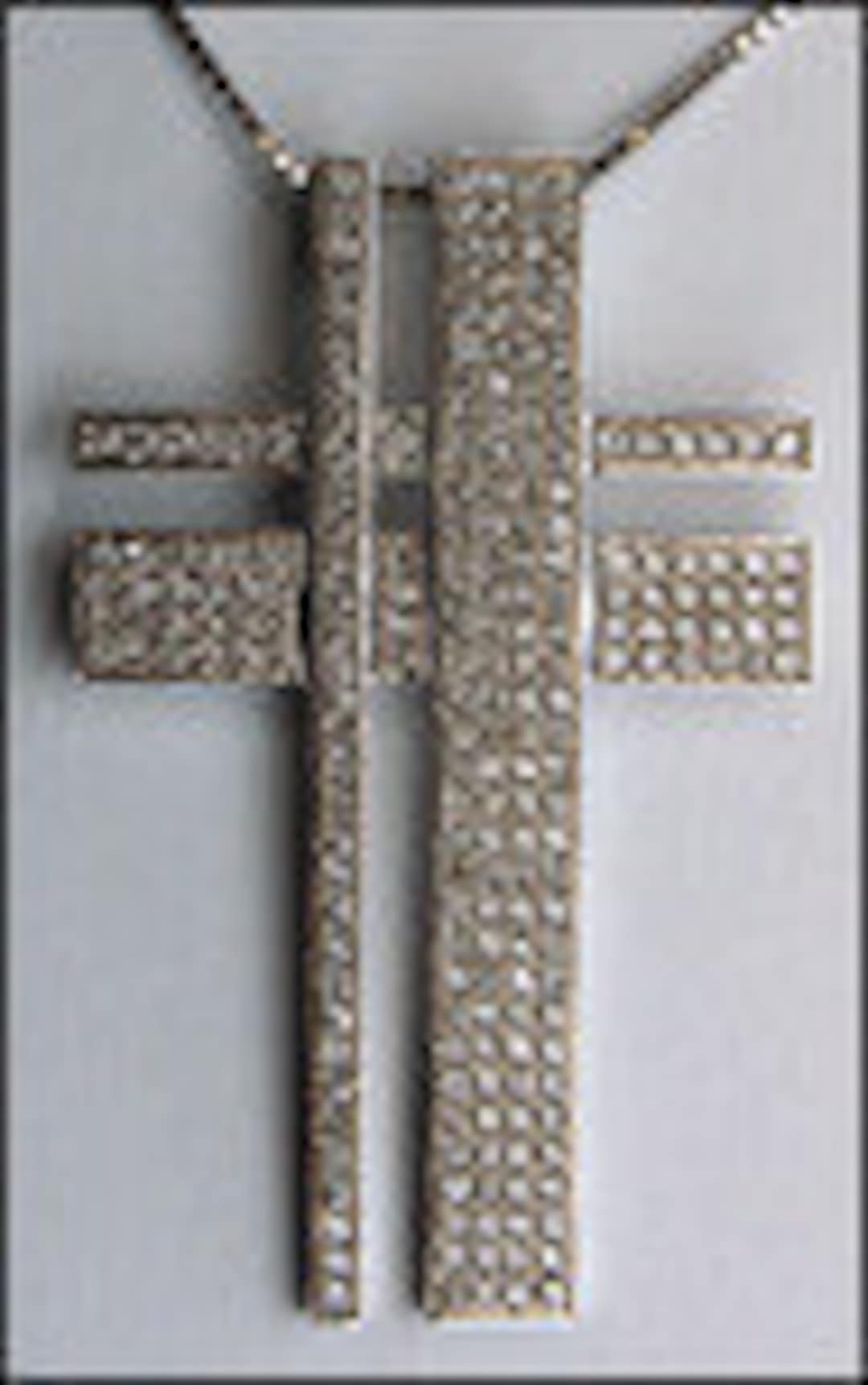Pave Set Diamond Cross With 1.41ct G Color Diamonds - Etsy