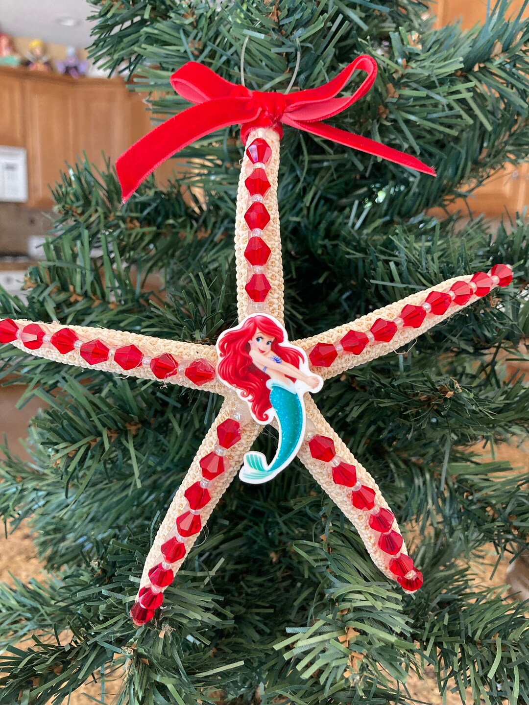 Disney Princess Inspires Starfish Ornaments. Ariel, Cinderella, - Etsy