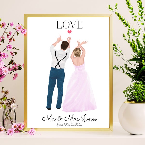 Groom and Bride Poster - Etsy