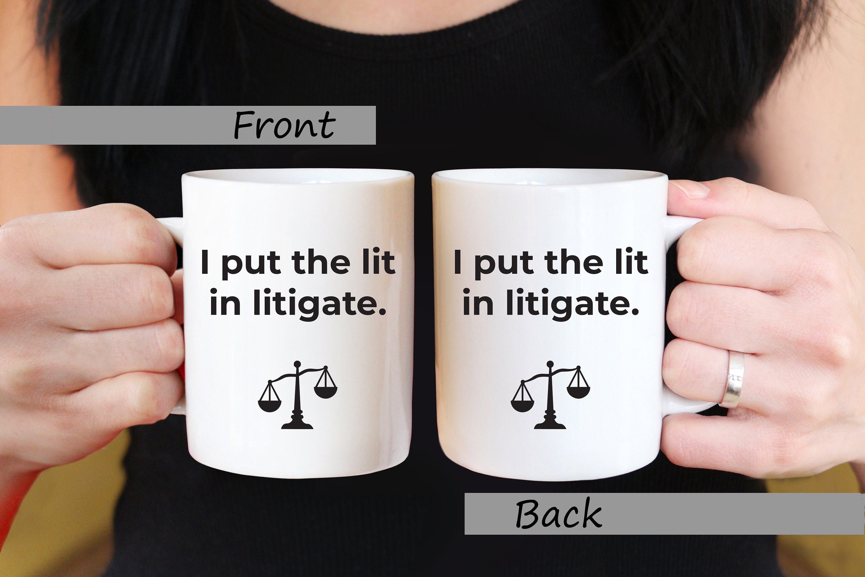 Lawyer Gift Barrister Gift Put the Lit in Litigate Funny White - Etsy