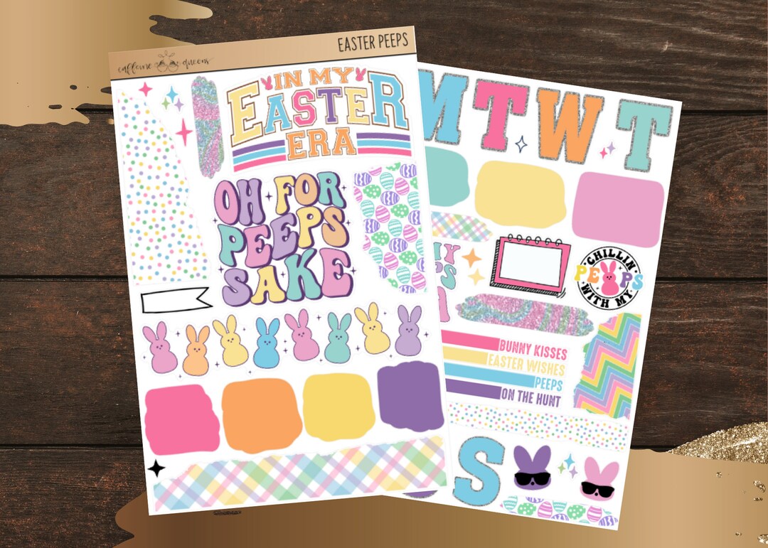 Easter Peeps Journaling Kit - Etsy