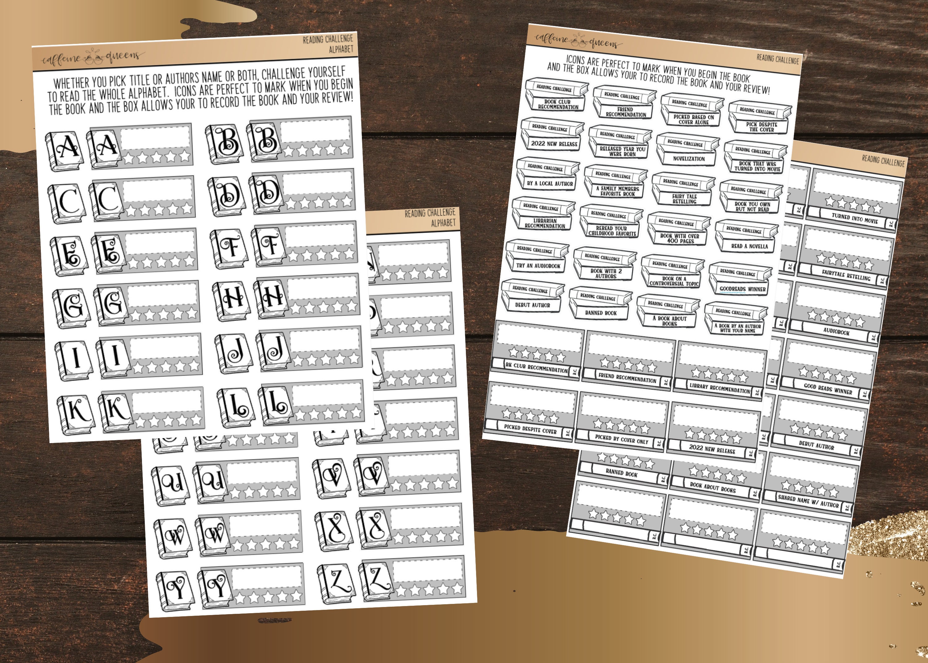 Reading Challenge | Planning Stickers - Etsy