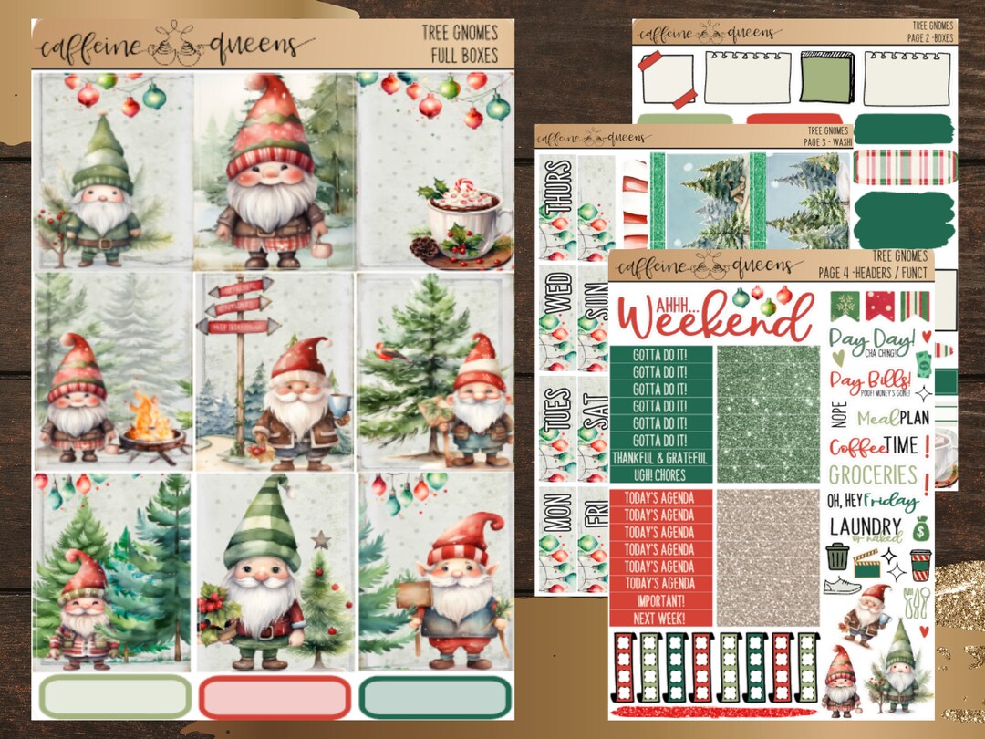 Tree Gnomes Weekly Planning Kit - Etsy