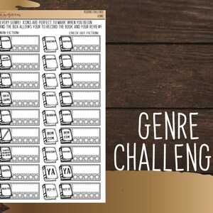 Reading Challenge | Planning Stickers - Etsy