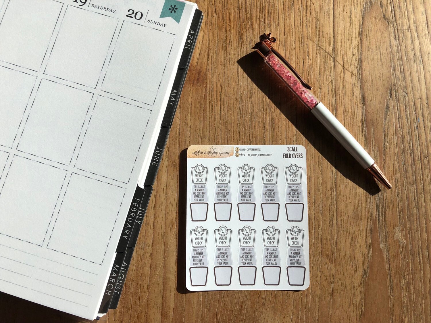 Scale Fold Over Functional Stickers - Etsy