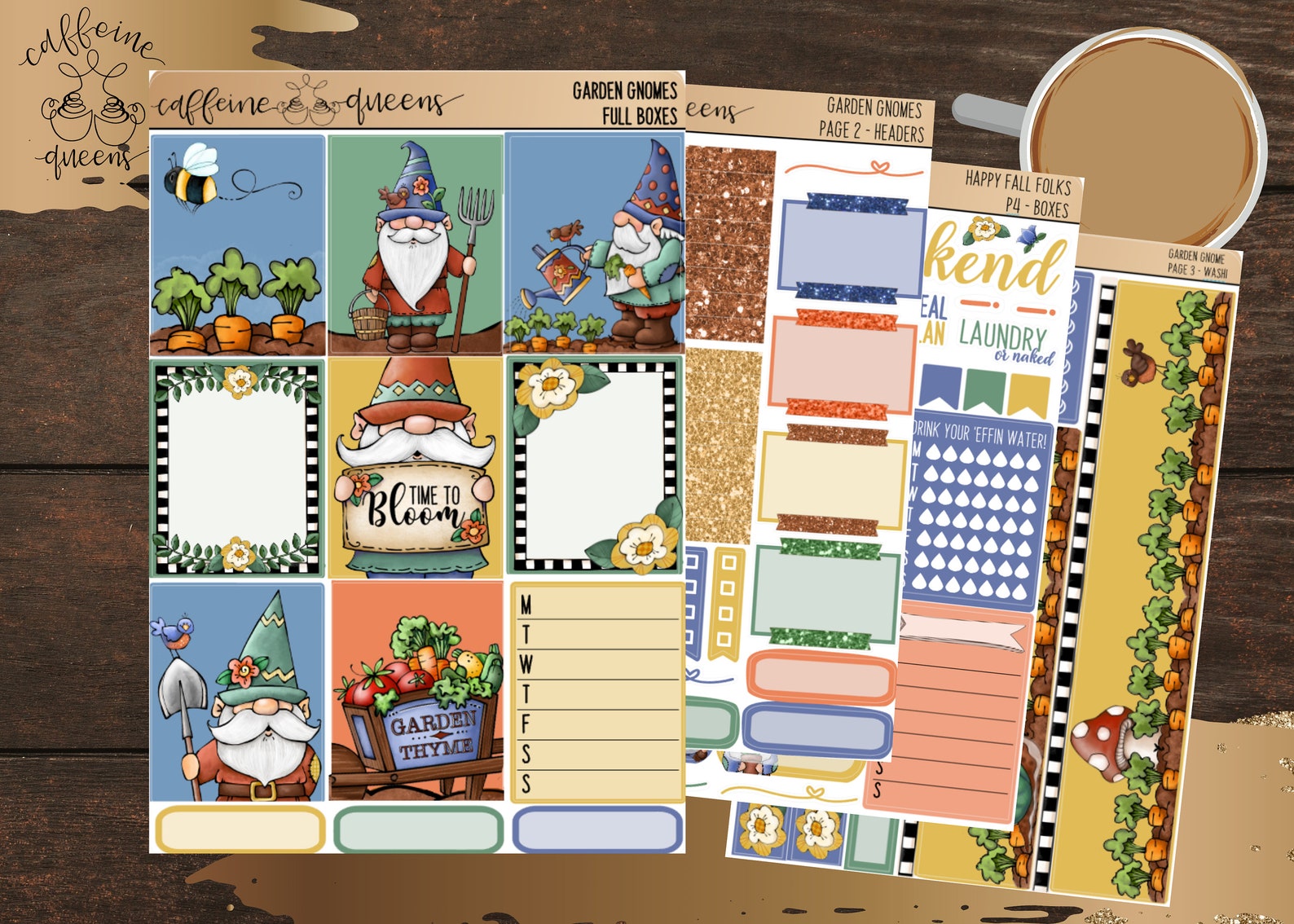 Garden Gnomes | Weekly Planning Kit - Etsy