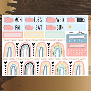 Pastel Rainbows Weekly Planning Kit - Etsy
