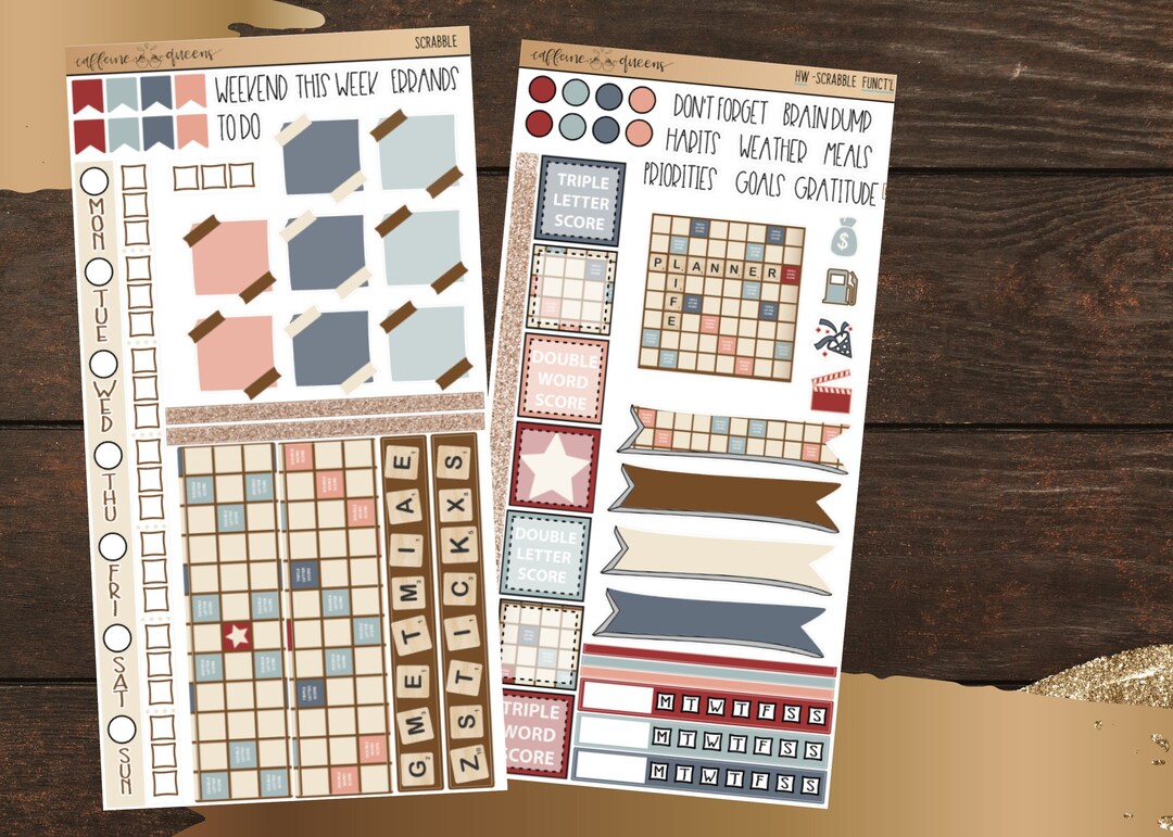 Scrabble | Hobonichi Weekly Planning Kit - Etsy