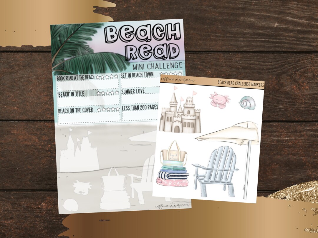 Beach Read Mini Book Challenge | Notes Page Sticker - Etsy