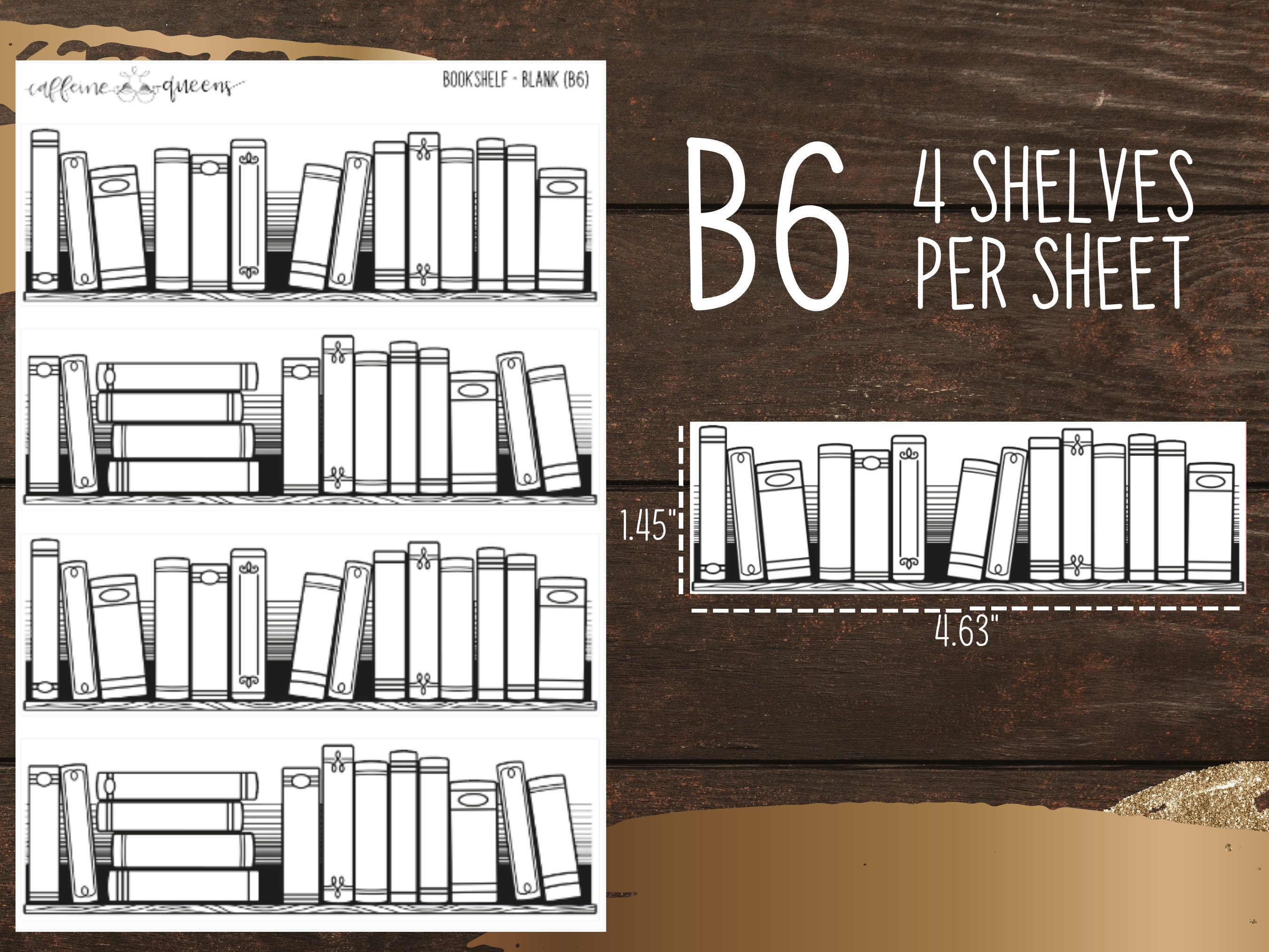 Book Shelf Notes Page Sticker - Etsy