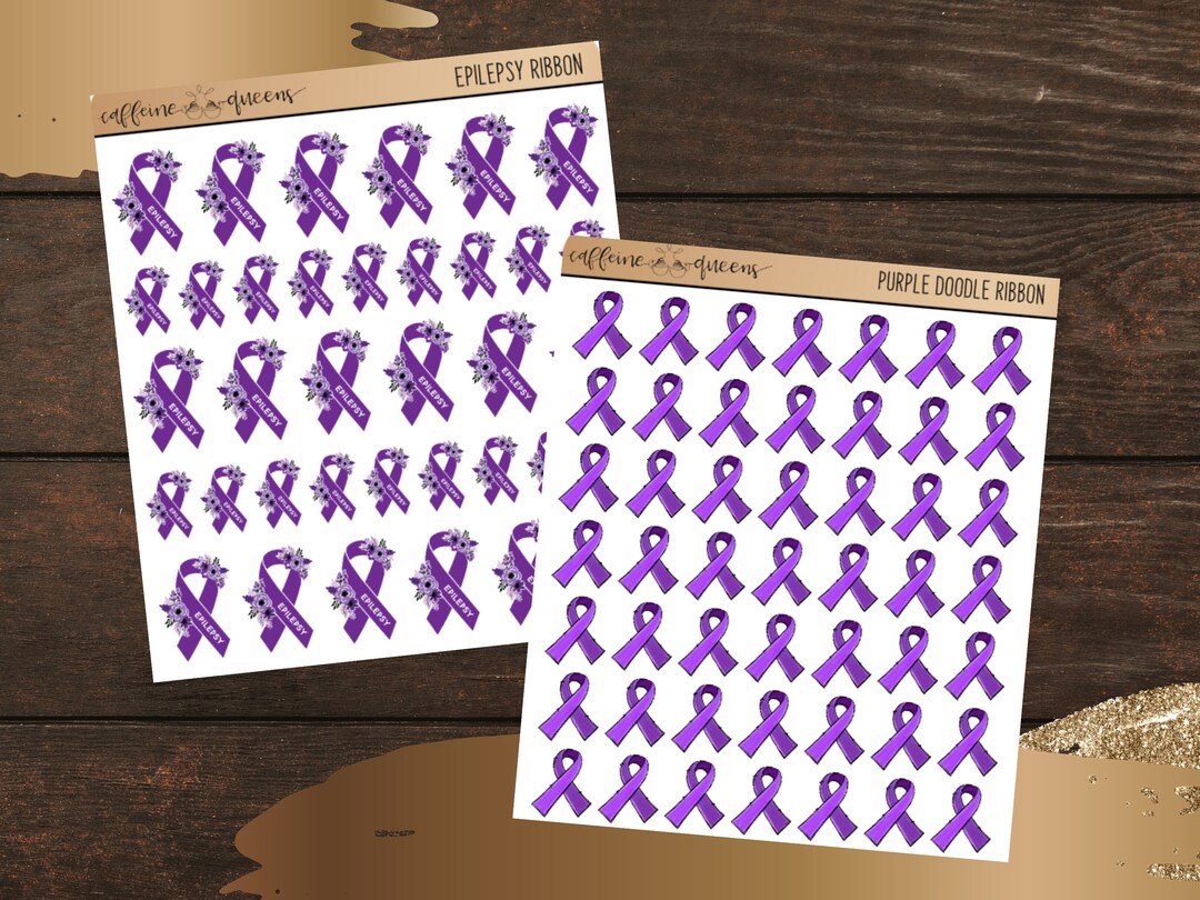 Epilepsy Awareness Ribbon | Planning Stickers - Etsy