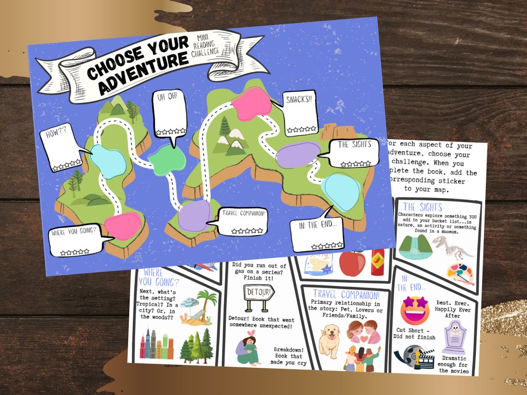 Choose Your Summer Adventure | Mini Book Challenge - Etsy