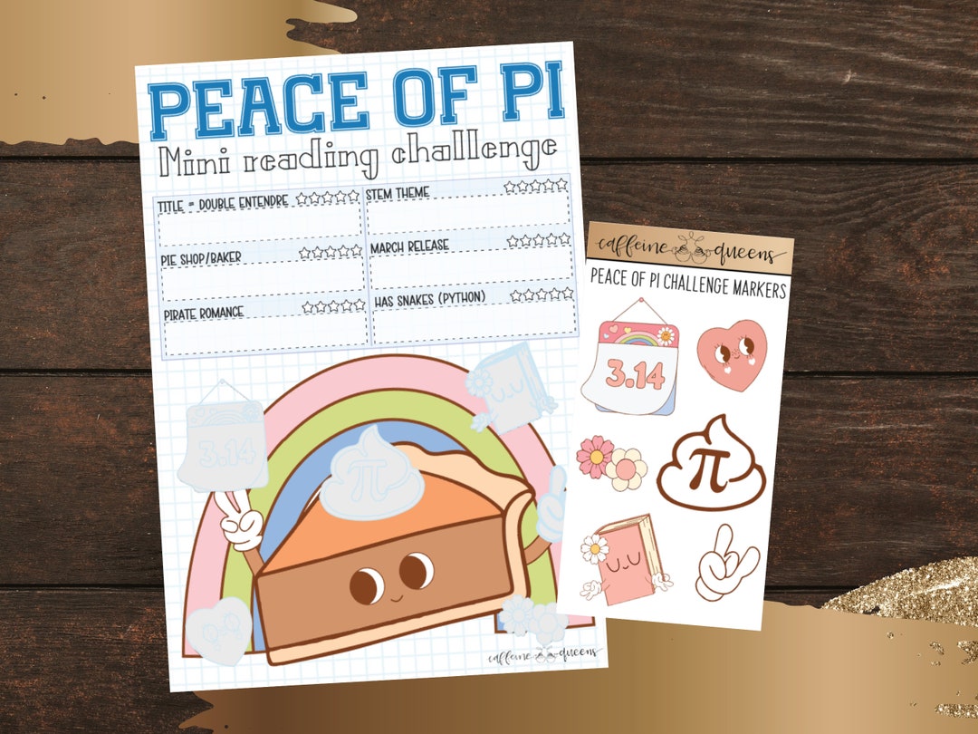 Peace of Pi Mini Book Challenge Notes Page Sticker - Etsy