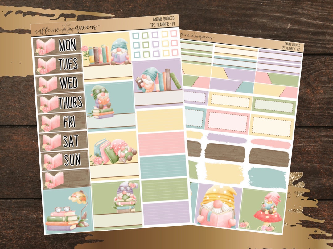 Gnome Booked TPC Nation Weekly Planning Kit - Etsy