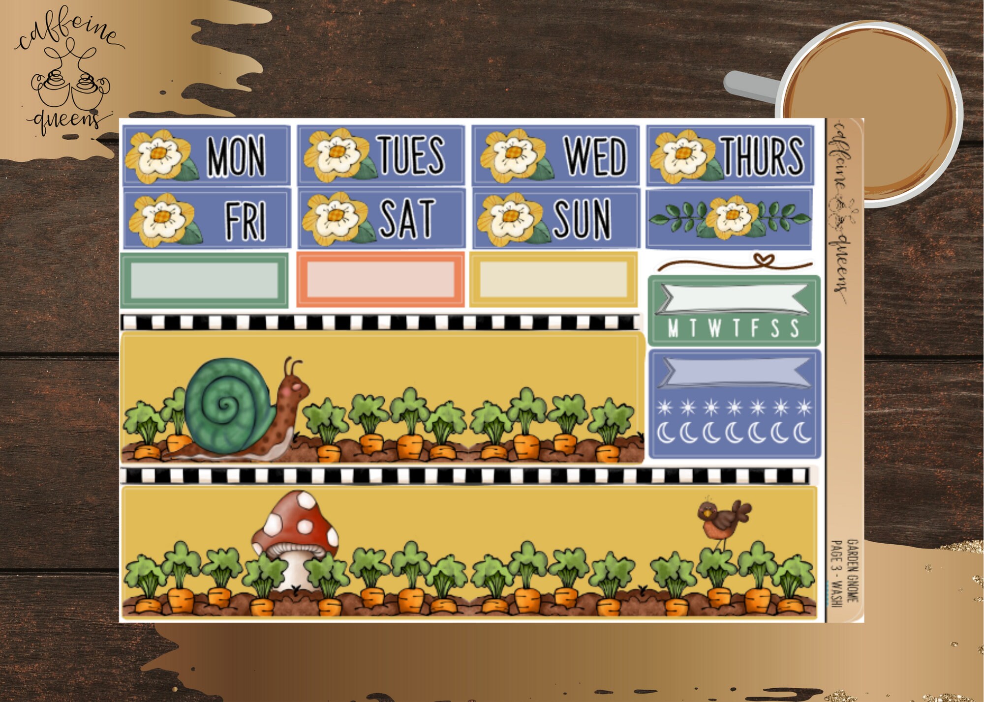 Garden Gnomes | Weekly Planning Kit - Etsy