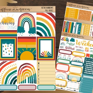 Retro Rainbow | Weekly Planning Kit - Etsy