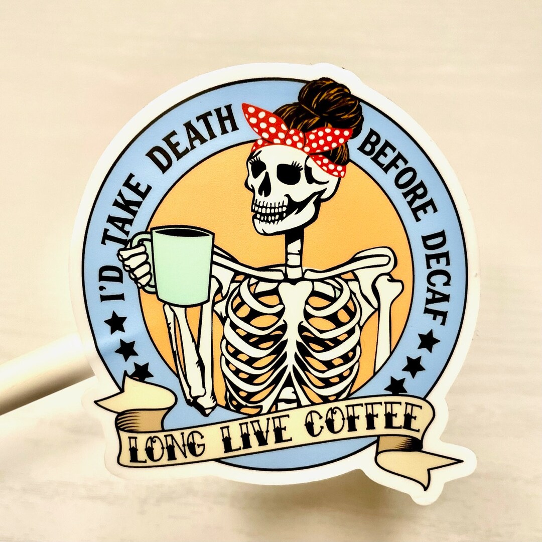 Long Live Coffee | Waterproof Vinyl Decal Stickers - Etsy