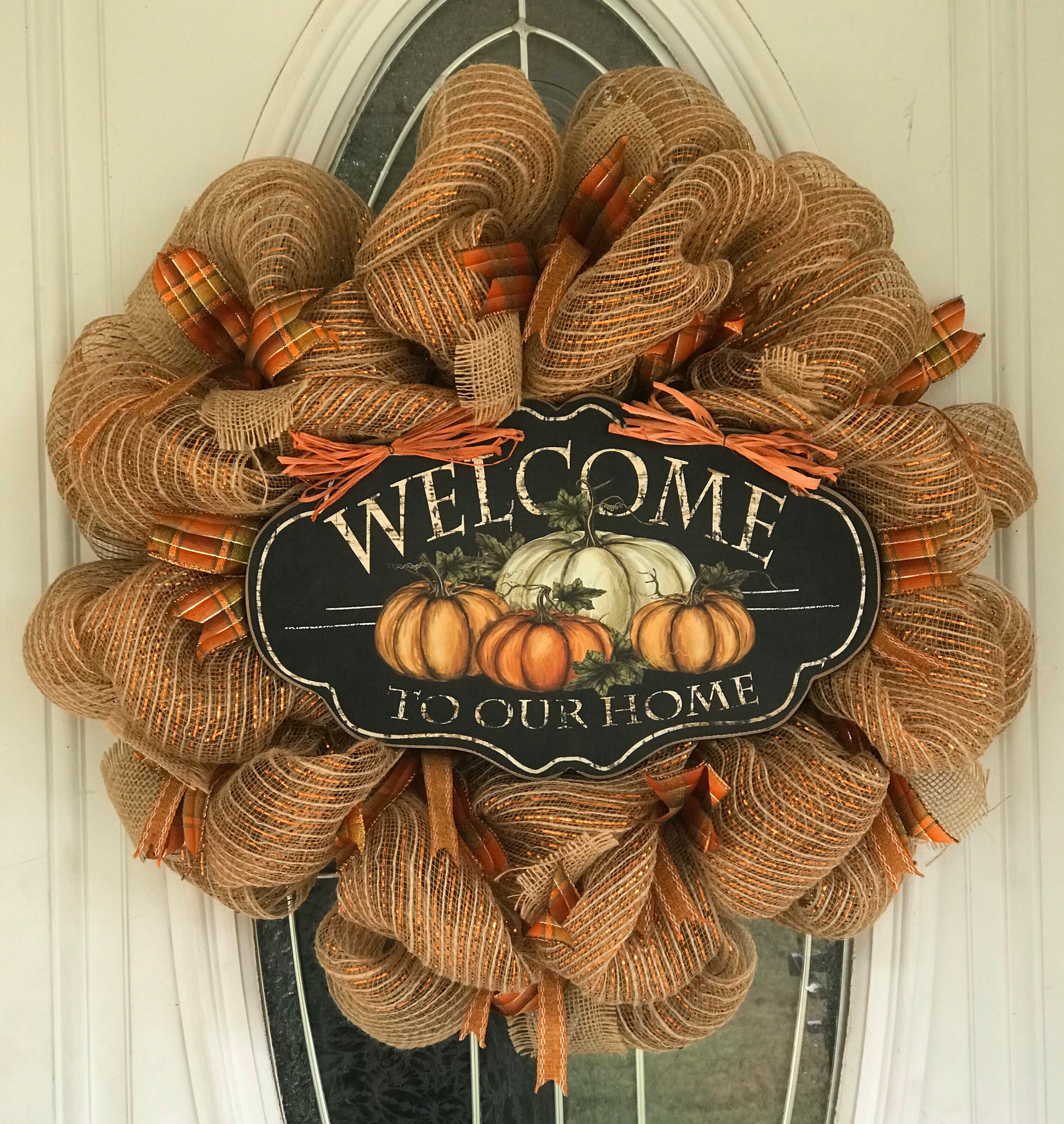 Fall Welcome Wreath | Etsy