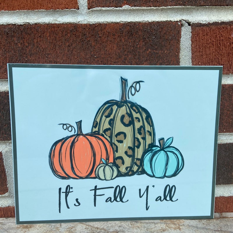 Fall Pumpkin Sign - Etsy