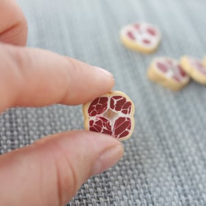 Steak Meat Miniature From Polymer Clay Educational Toy for - Etsy