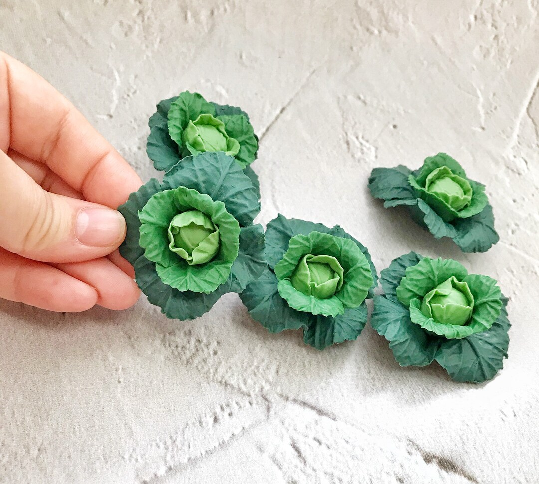 Play Food for Dolls , Dollhouse Miniatures , Cabbage , Play Food ...