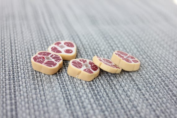 Steak Meat Miniature From Polymer Clay Educational Toy for | Etsy