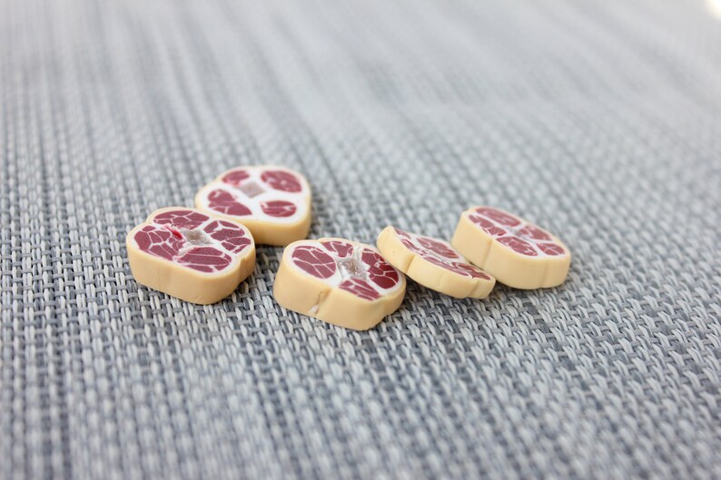 Steak Meat Miniature From Polymer Clay Educational Toy for | Etsy