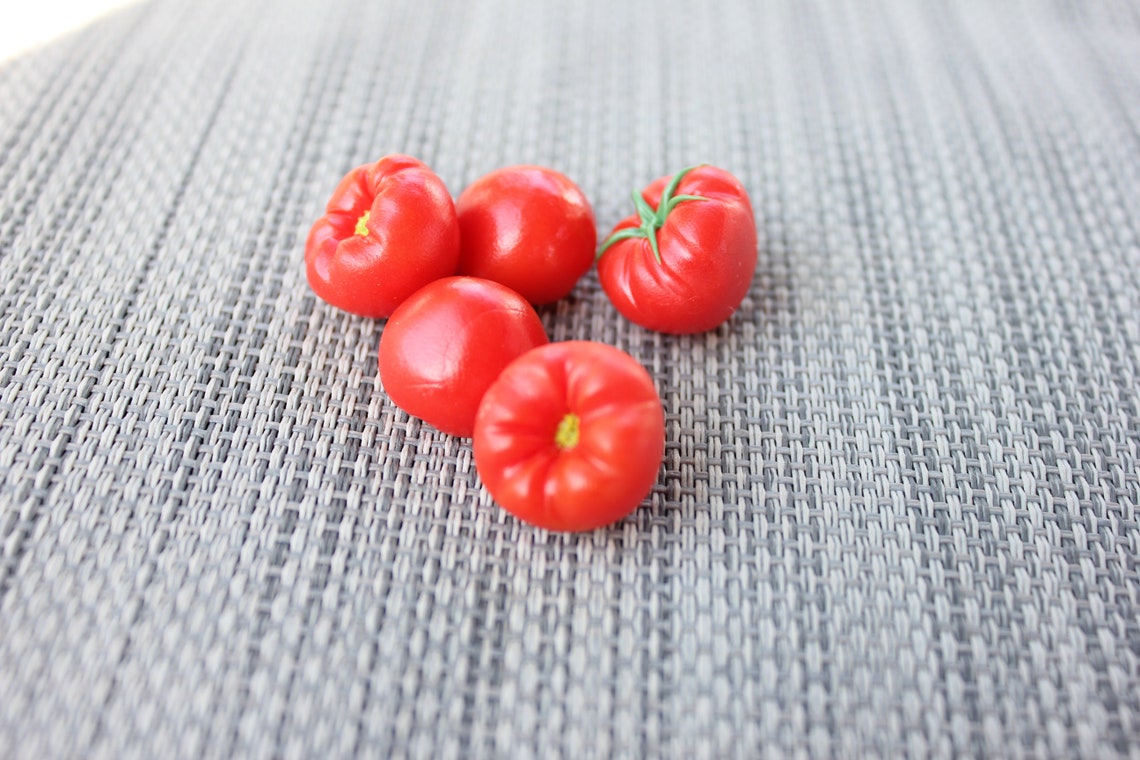 Play Food Tomato for Dollhouse Miniatures Barbie Food and | Etsy
