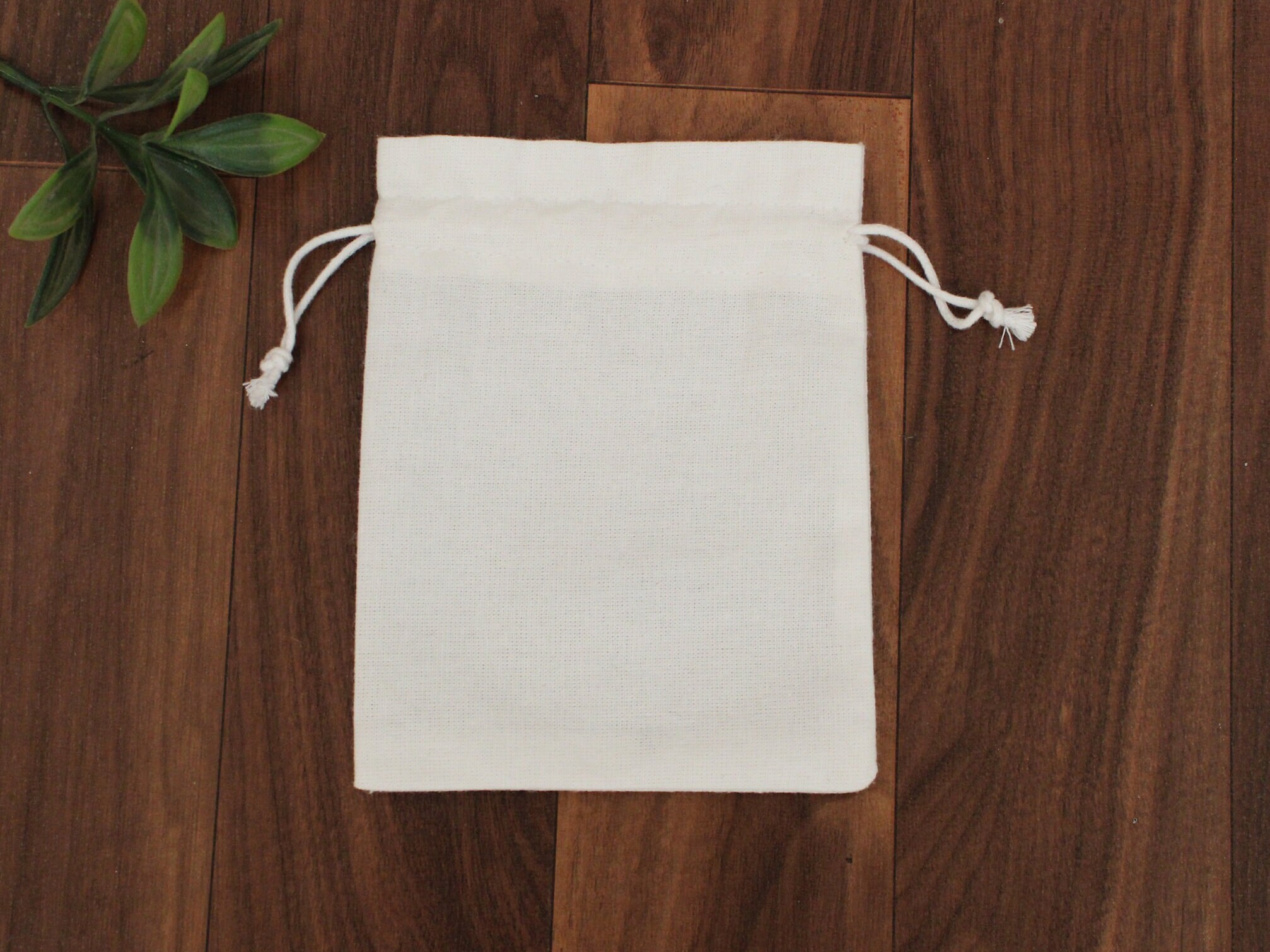 100 White Cotton Drawstring Bags Custom Logo Bags Custom - Etsy