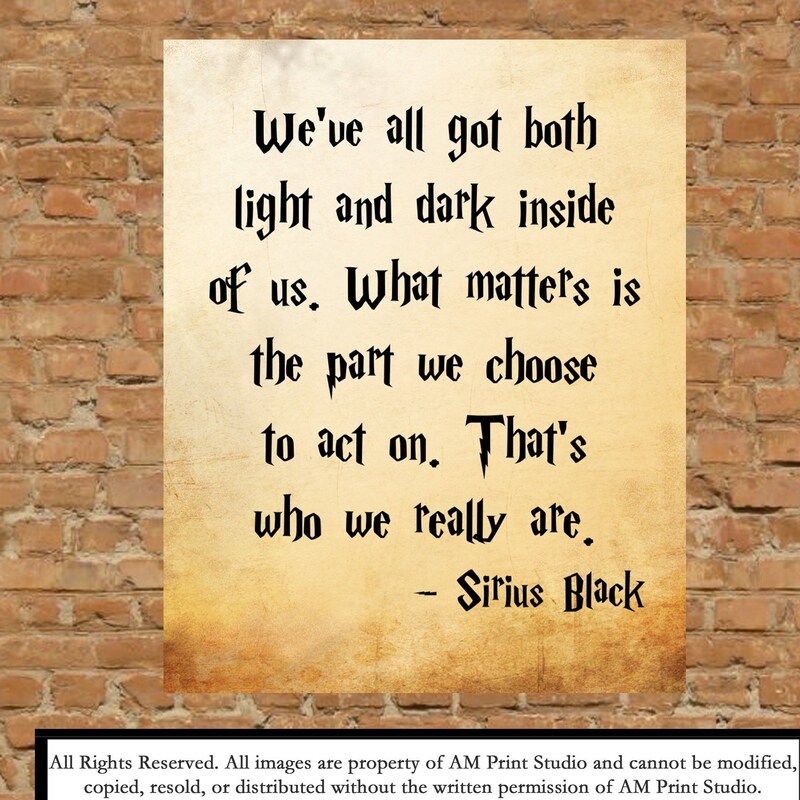 Sirius Black Quote - Etsy