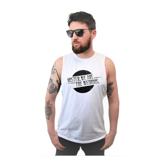 Classic Men's White Cut off Tank Top Mister We Are the - Etsy