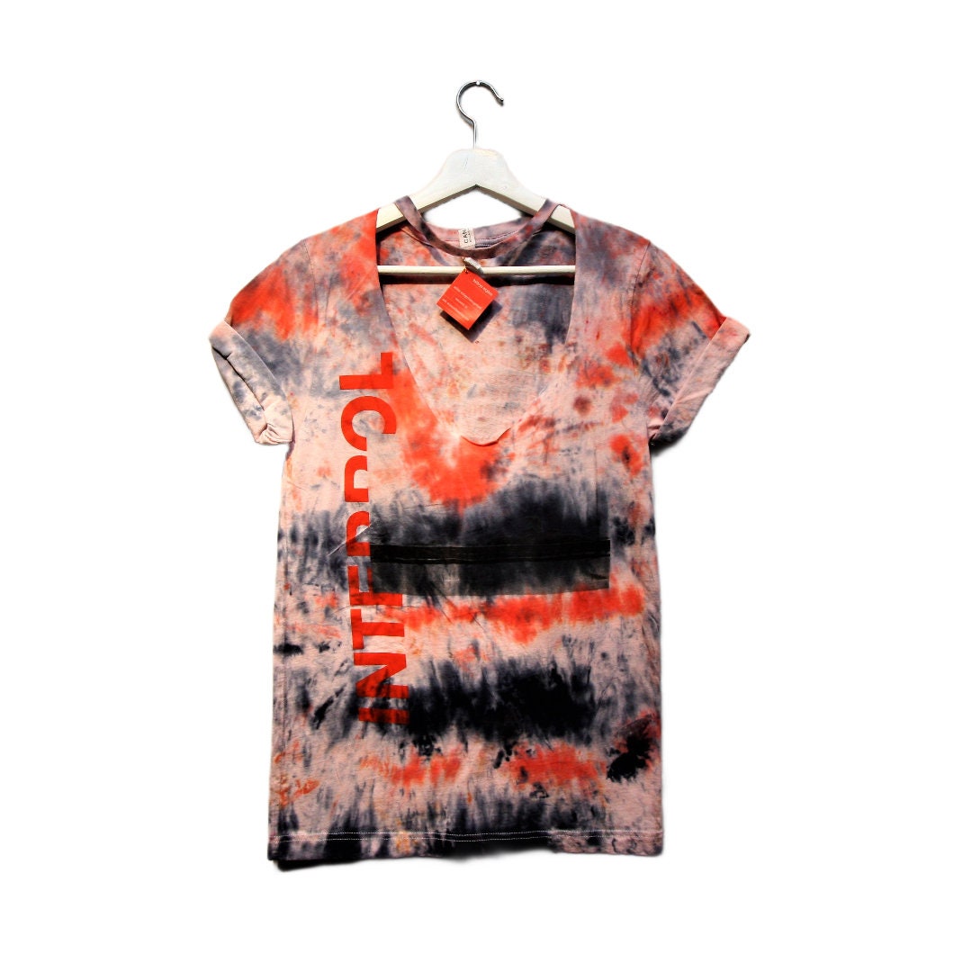 Interpol 2019 Band Tour T Shirt, Reworked Band Tee, Tie Dyed Clothing ...