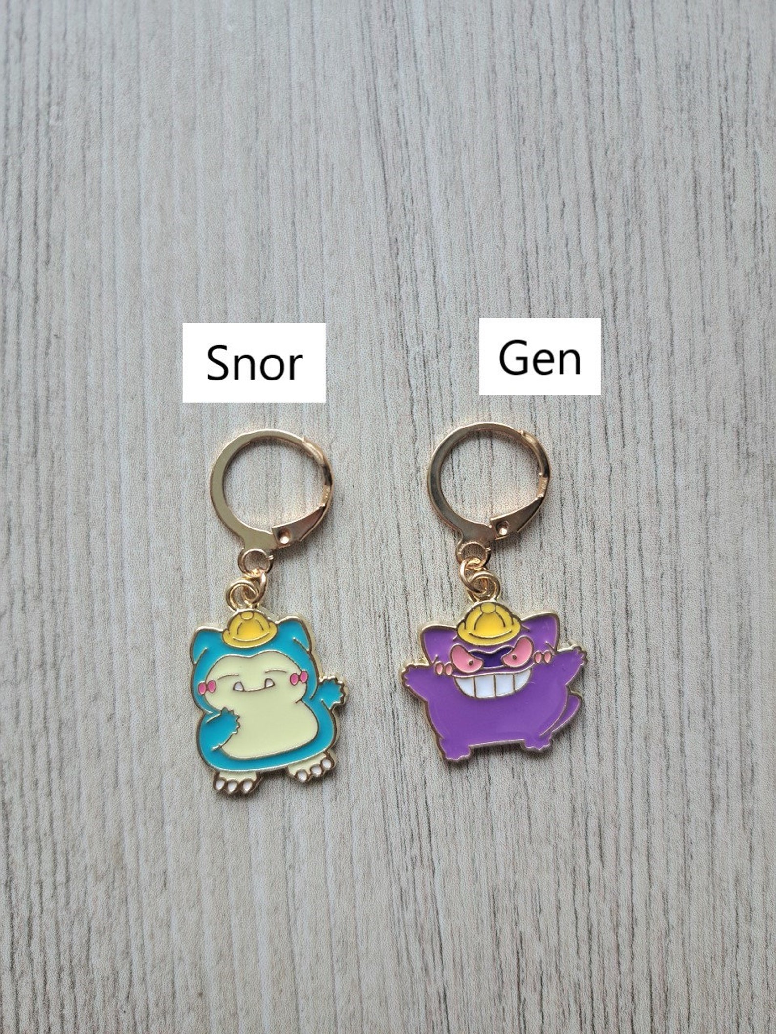 Handmade Jiggly Eev Toga Bul Duck Pika Cat Stitch Markers. Game Cartoon ...