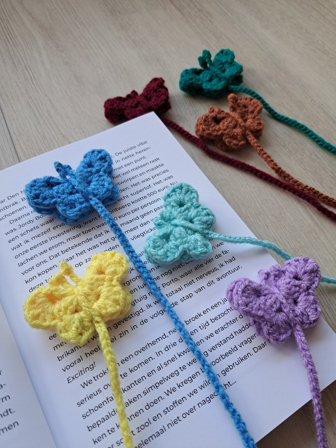 Crochet Butterfly Bookmark, Crochet Bookmark, Animal Bookmark. Handmade ...