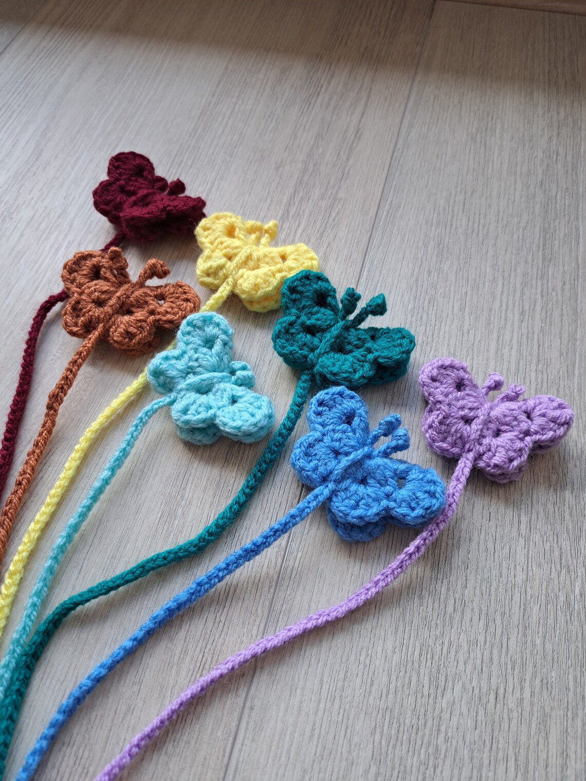 Crochet Butterfly Bookmark, Crochet Bookmark, Animal Bookmark. Handmade ...