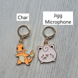 Handmade Jiggly Eev Toga Bul Duck Pika Cat Stitch Markers. Game Cartoon ...