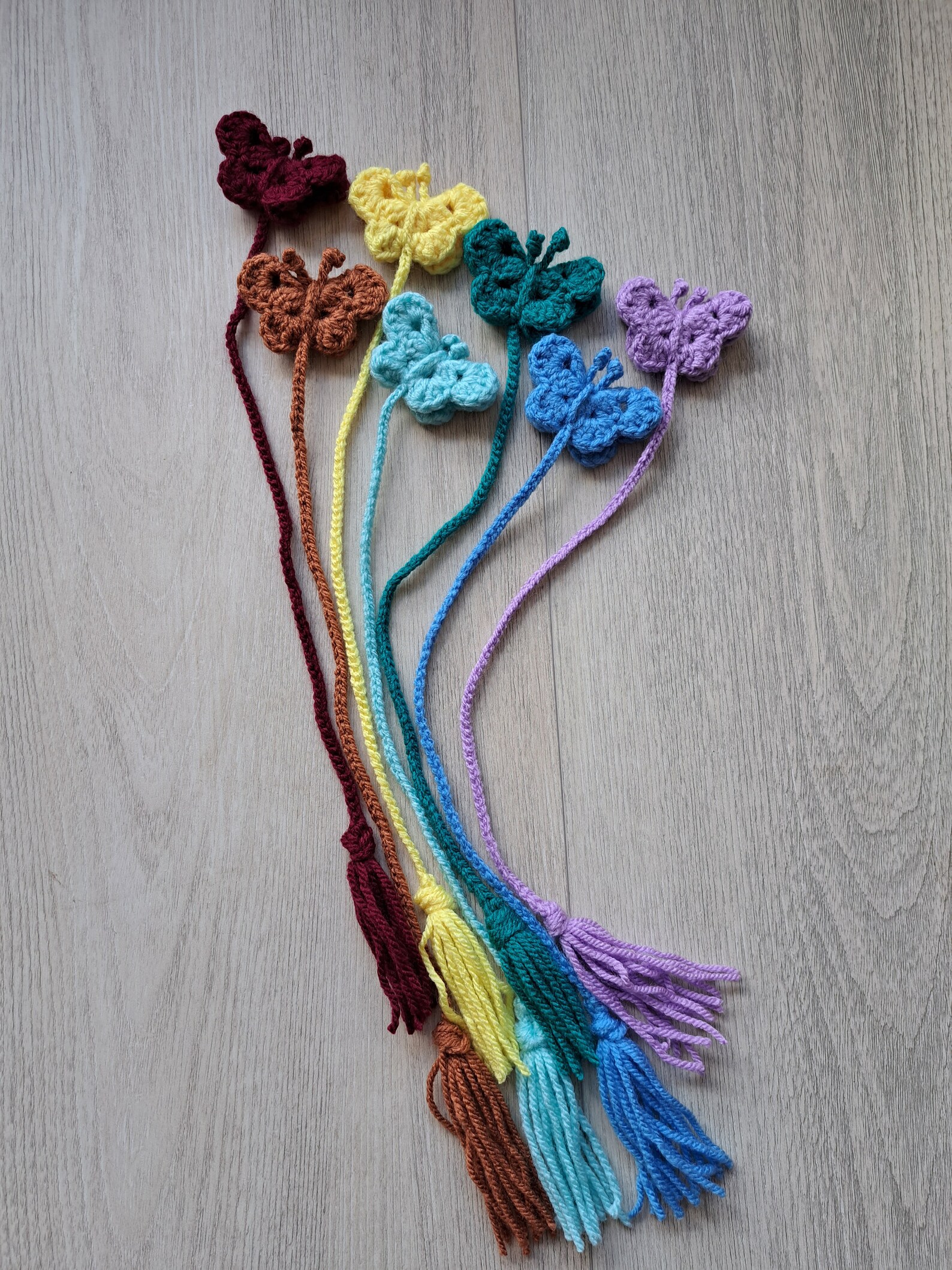 Crochet Butterfly Bookmark, Crochet Bookmark, Animal Bookmark. Handmade ...