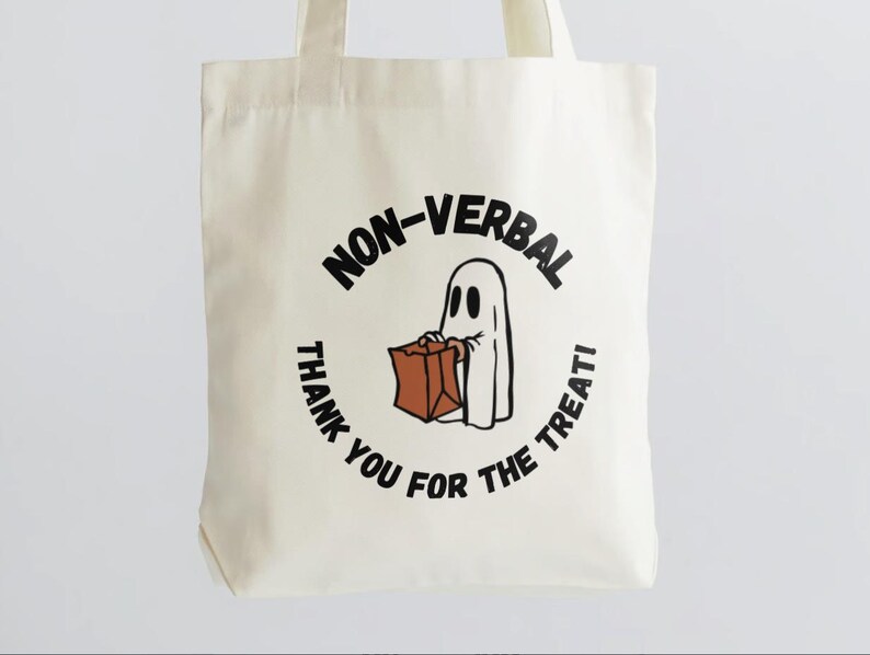 Non-verbal Trick-or-treat Sticker | Printable Halloween Sticker for ...