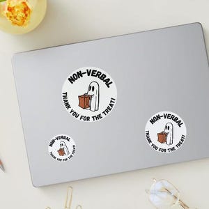 Non-verbal Trick-or-treat Sticker | Printable Halloween Sticker for ...