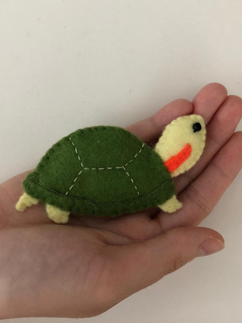 Sea Turtle Felt PDF Pattern, Felt Animal Sewing Pattern, Hand-sewn ...
