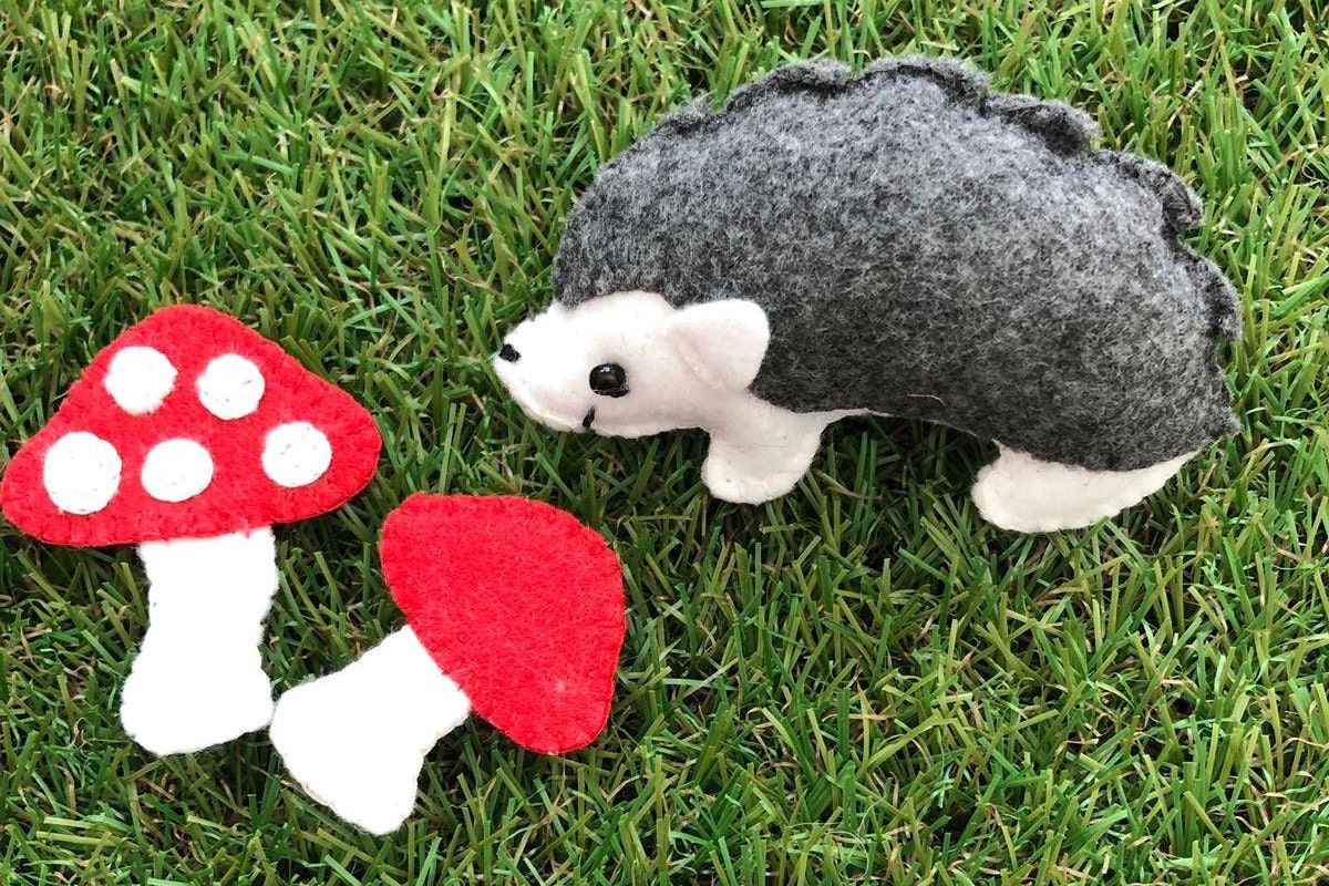 Hedgehog Felt Pattern PDF, Pet Felt Animal Pattern, Hand Sewn Creations ...